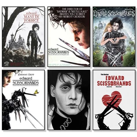 Carteles De Tijera Retro Edward Pel Culas Cl Sicas HD Arte De Pared De