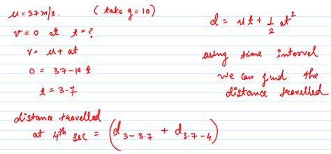A Particle Is Projected Vertically Upward With Speed M S What Is AskIITians