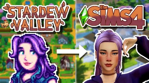 Stardew Valley In The Sims Abigail Sims CAS Setting Up New Let S Play YouTube