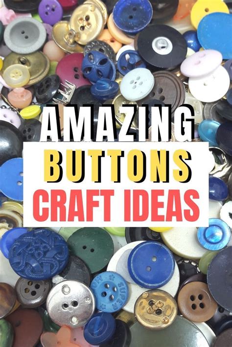 Craft Projects With Buttons Buttons Crafts Diy Vintage Buttons Crafts Button Crafts