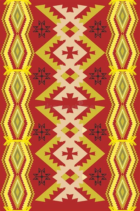 Native And Tribal Fabric Patterns Stock Illustration Illustration Of Home Motif 328303263