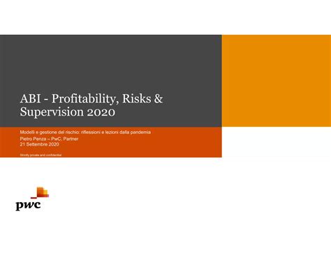 Abi Profitability Risks And Supervision 2020 Ppt