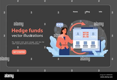 Hedge Funds Concept Professional Woman Presents Diverse Portfolio