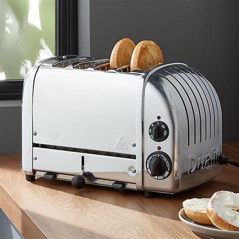 Dualit © 4 Slice Chrome Toaster Crate And Barrel