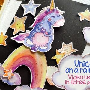 Video Tutorial Step By Step Unicorn Art Tutorial Etsy