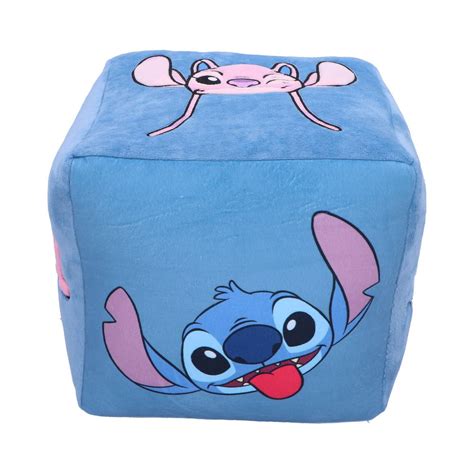 Stitch And Angel Cube Cushion