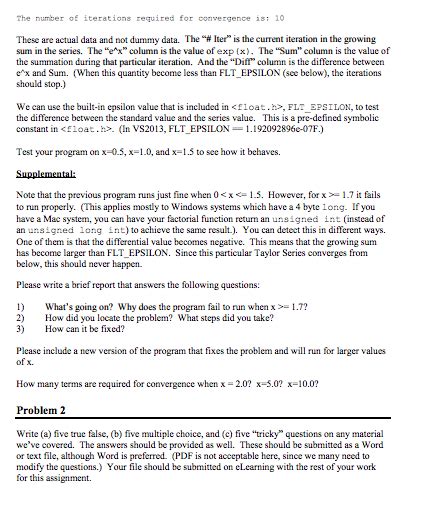 Solved Assignment 3 Series Convergence Introduction Your