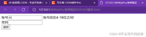 JavaScript表单验证 js表单验证 CSDN博客