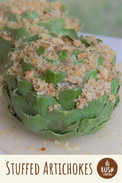 Steamed Stuffed Artichokes Bush Cooking