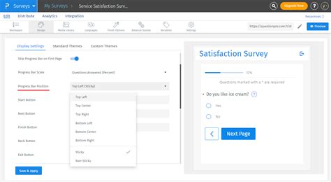 Progress Bar Dynamic Style Questionpro Help Document