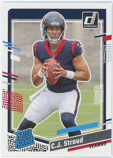 Nfl Houston Texans 2023 Panini Donruss Football Single Card Cj Stroud