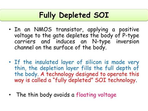 Silicon On Insulator Soi Technology