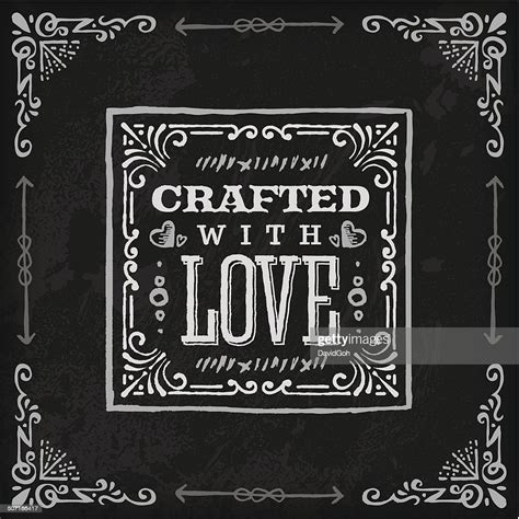 Hand Drawn Chalk Vintage Label High Res Vector Graphic Getty Images