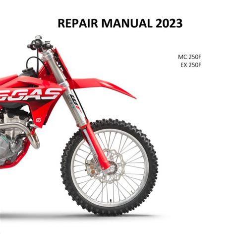 2023 Gas Gas Mc Ex 250f Repair Manual Ktm Repair Manuals