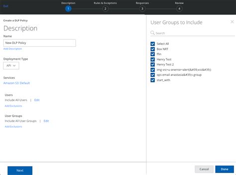 Create A Sanctioned Dlp Policy Skyhigh Security