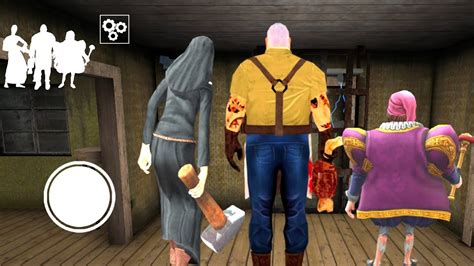 Playing As Evil Nun And Mr Meat And Angry King In Granny2 Grandpa House