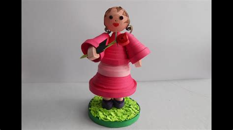 How To Make Quilling Doll Making Tutorial YouTube