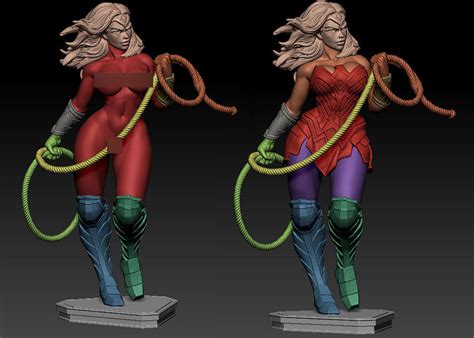 Wonder Woman 3d Printing Model Stl