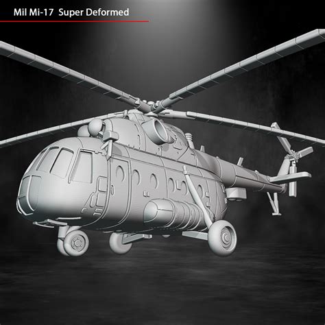 Stl File Super Deformed Mi 17 Mil Mi 8 Mi 17・3d Printer Design To