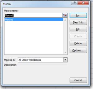 Creating A Simple Macro And Add In