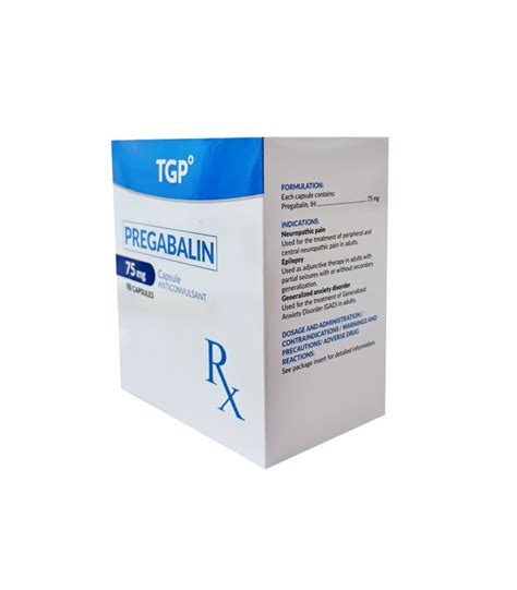 Rx Tgp Pregabalin 75mg Capsule
