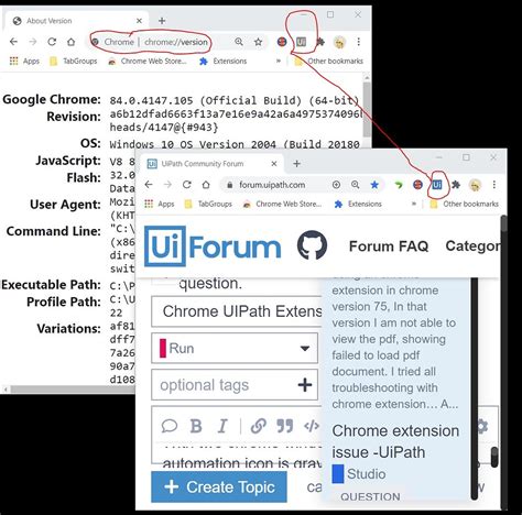 Chrome Uipath Extension Fails When Chromeversion Page Is Open Robot Uipath Community Forum