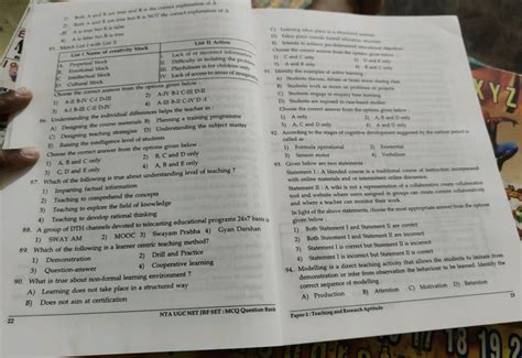 Match List I With List Ii List I Name Of Creativity Block A Perpetual B