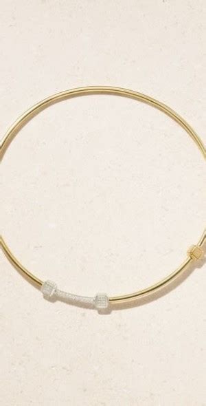 EÉra Ninety 18 Karat Yellow And White Gold Diamond Necklace