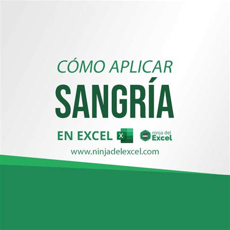 Cómo Aplicar Sangría En Excel De Forma Práctica Ninja Del Excel