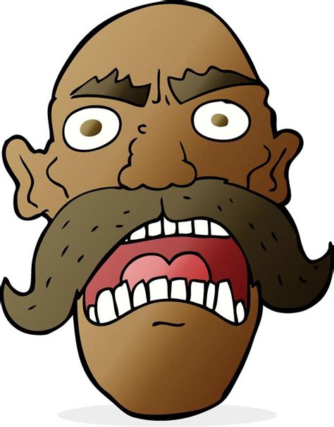 Cartoon Angry Old Man 12275465 Vector Art At Vecteezy