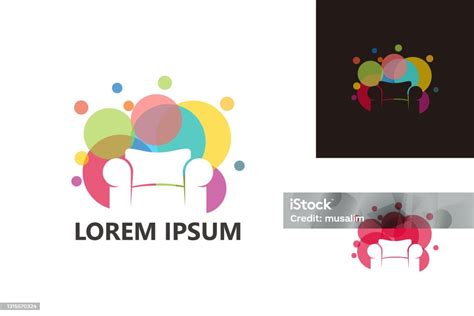 가구 로고 템플릿 디자인 벡터 엠블럼 디자인 개념 창조적 인 기호 아이콘 0명에 대한 스톡 벡터 아트 및 기타 이미지 0명 가구 개념 Istock