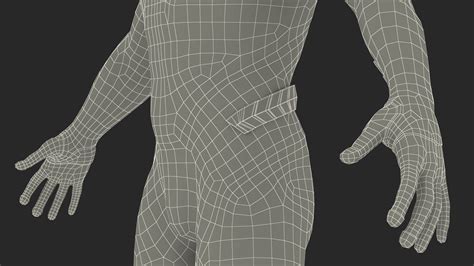 Superhero Character A Pose 3d Model 129 3ds Blend C4d Fbx Max