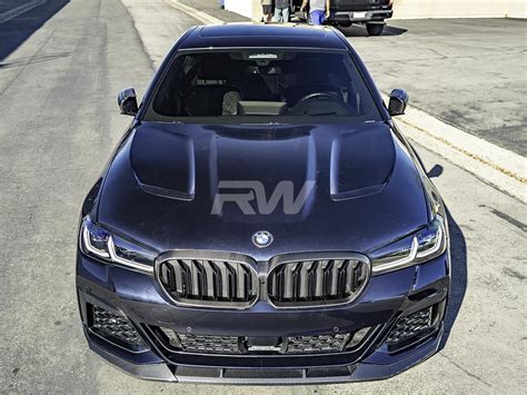 Bmw G30 5 Series 530e 530i 540i 550i F90 M5 Cs Style Carbon Fiber Hood