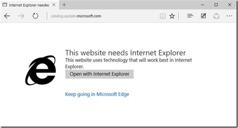 The “this Website Needs Internet Explorer” Message Anything About It