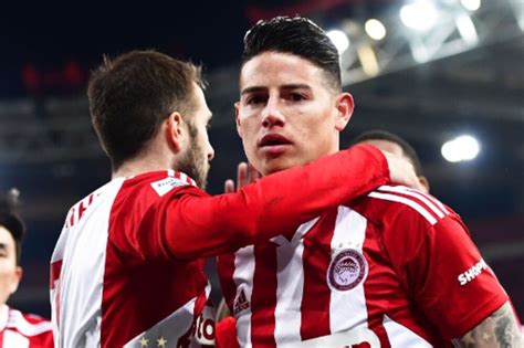 James Rodríguez Y Una Noche Mágica Con Olympiacos Doblete Y Asistencia