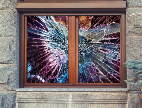 Broken Glass Window