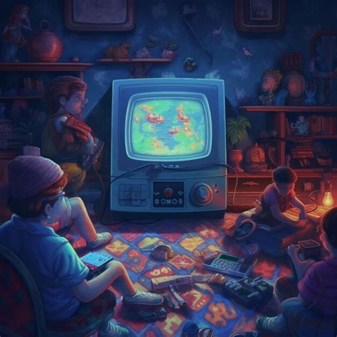 Retro Arcade Game Console Premium Ai Generated Image