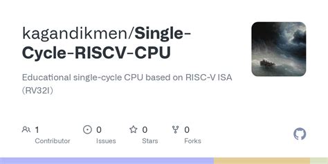 Github Kagandikmensingle Cycle Riscv Cpu Educational Single Cycle