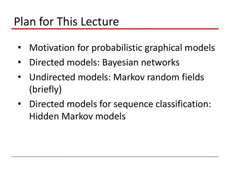 CS 1675 Intro To Machine Learning Probabilistic Graphical Models Ppt