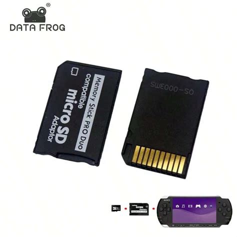 Data Frog Data Frog Memory Stick Pro Duo Adapter For Psp 1000 2000 3000 Micro Sd Tf To Ms Card