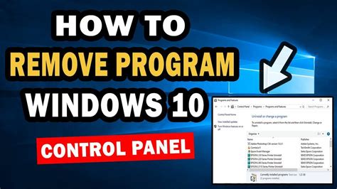 paano mag uninstall ng software at application sa windows pc youtube
