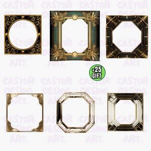 Gold Art Antique Frames Clipart Antique Golden Frame Clipart Ornate