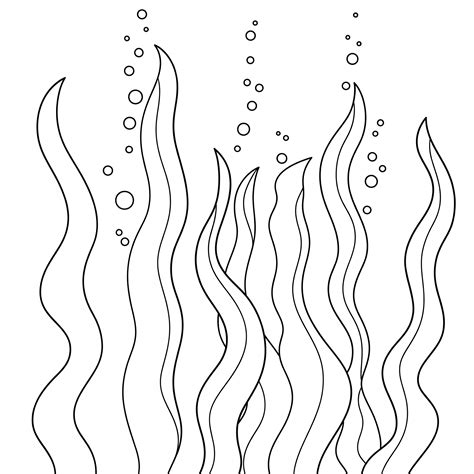 Seaweed Coloring Page Printable 2025