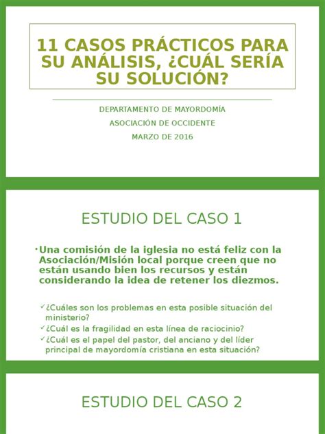 Estudio De Casos Prácticos Pdf