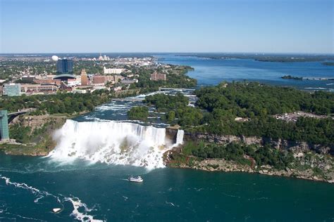 The Niagara River American Falls View Of Niagara Falls New York