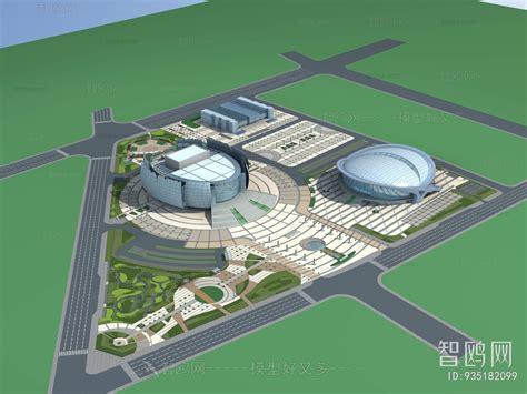 Modern Architectural Birdseye View Planning 3d Model Download Model Id 935182099 1miba