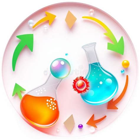 Chemical Test Illustration Laboratory Glassware Logo Or Advertising