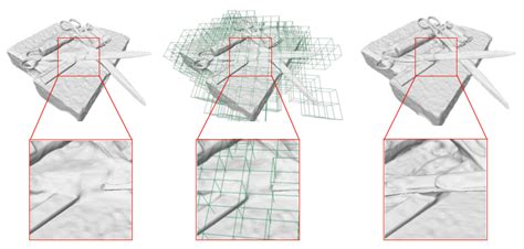 surface missing caused by voxel pruning in early stage left two