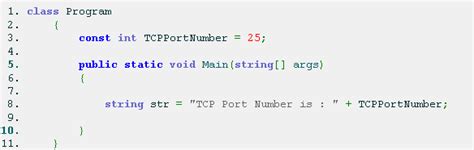 Constants And Readonly Internals Codeproject