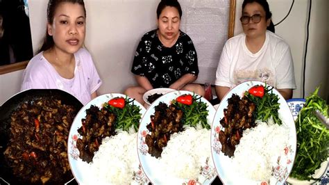 आज को खाना मा सुँगुरको आन्द्रा भुँडी मिक्स यागबेग सिम्साग Mukbang